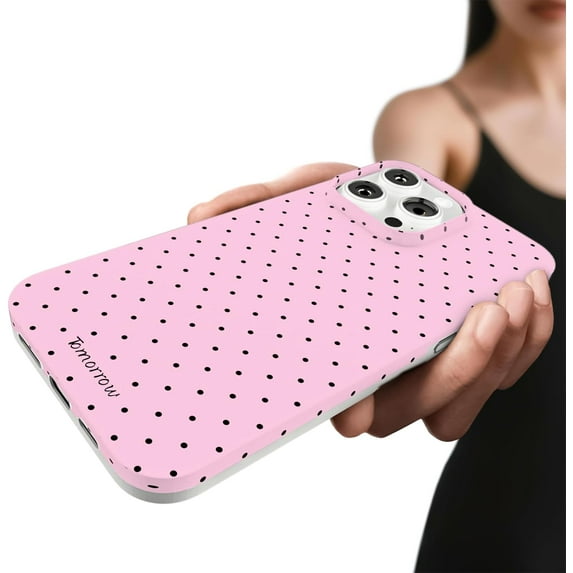 CFHADD-Compatible with iPhone 15 Pro Case, with Polka Dot Aesthetics ...