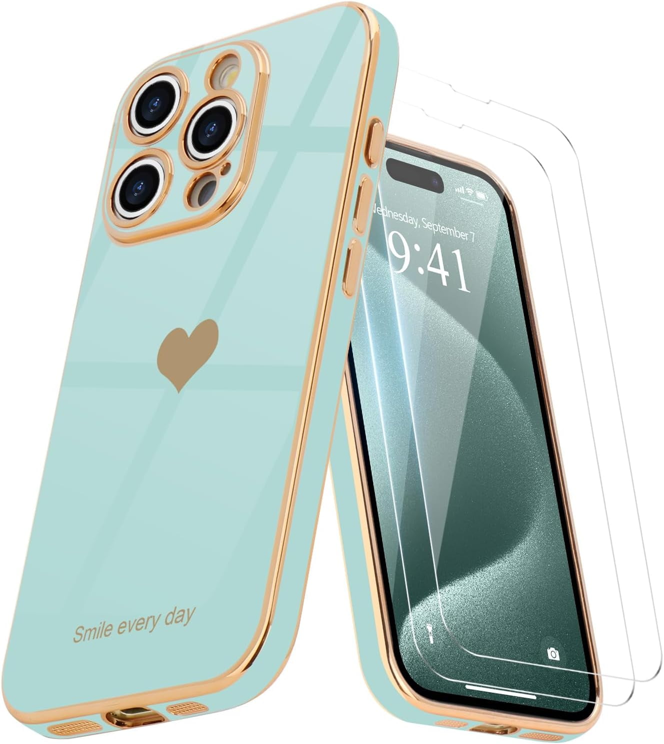 CFHADD-Compatible with iPhone 15 Pro Max Case for Girl Women Cute Love ...