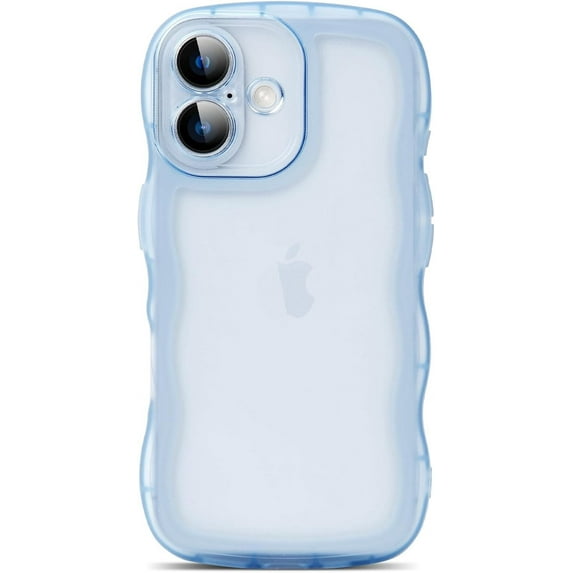 CFHADD-Compatible with iPhone 16 Case 6.1" 2024, Cute Kawaii Curly Wave ...