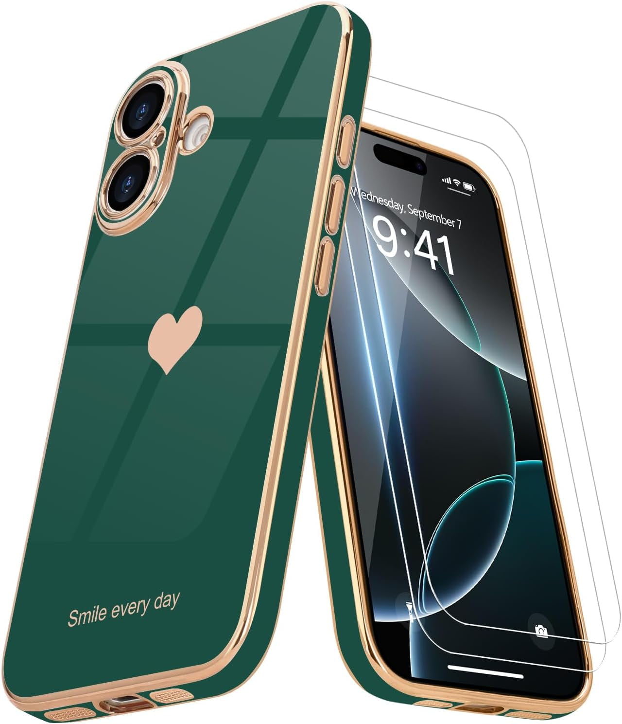 CFHADD-Compatible with iPhone 16 Case for Girl Women Cute Love-Heart ...