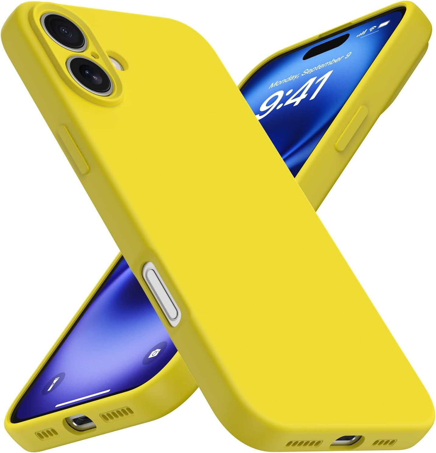 CFHADD-Compatible with iPhone 16 Case, Liquid Silicone Upgrade [Camera ...