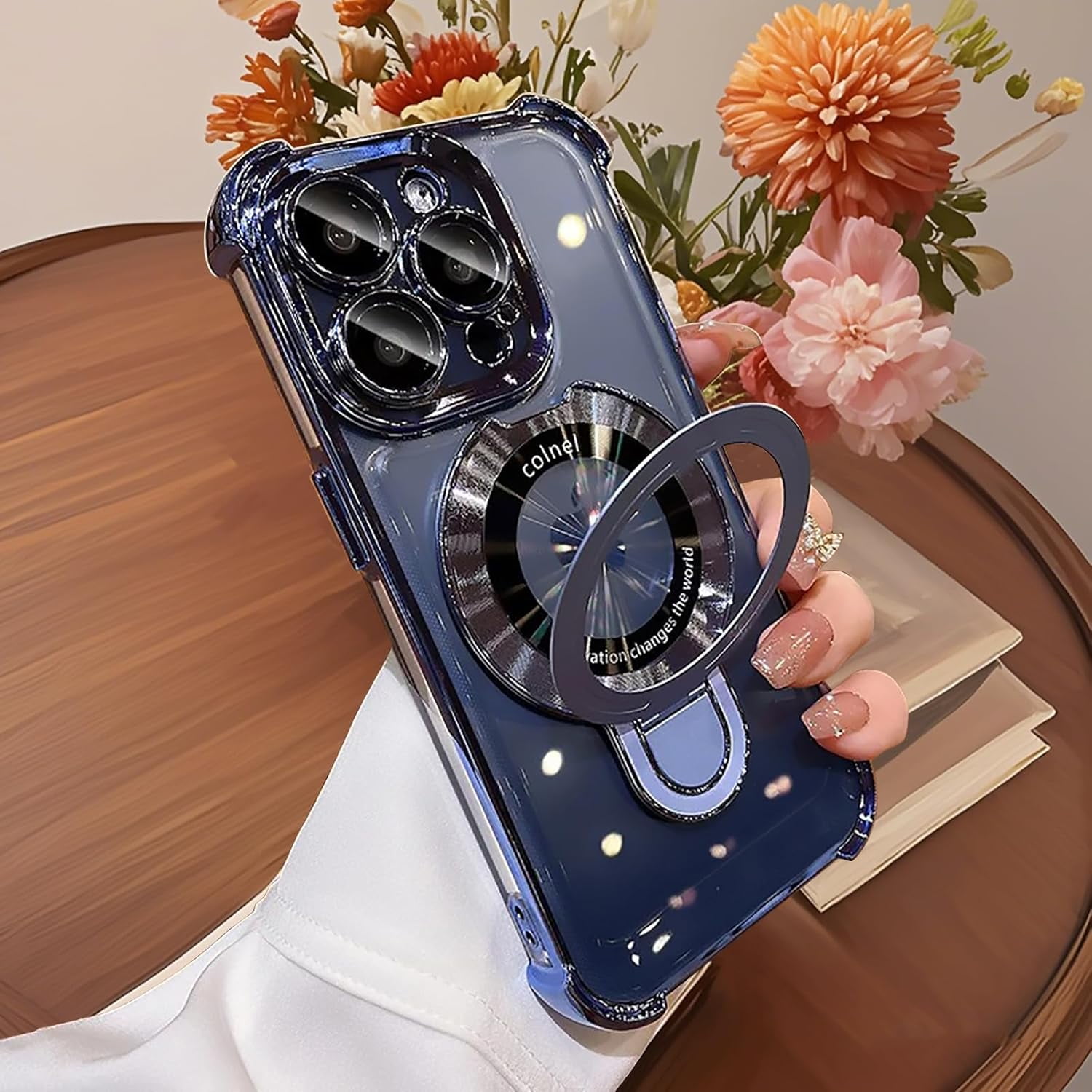 CFHADD-Compatible with iPhone 16 Pro Magsafe Case,Magnetic Ring ...