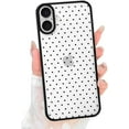 CFHADD-Compatible with iPhone 17 Case with Clear Cute Fashion Polka Dot ...