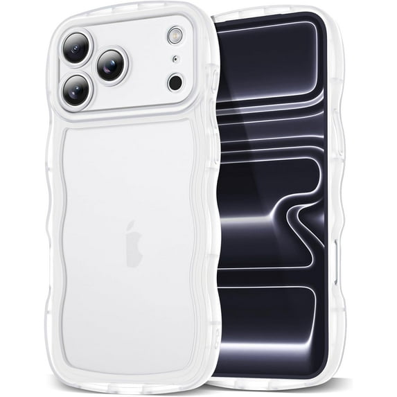 CFHADD-Compatible with iPhone 17 Pro Case 6.3" 2025, Cute Kawaii Curly ...