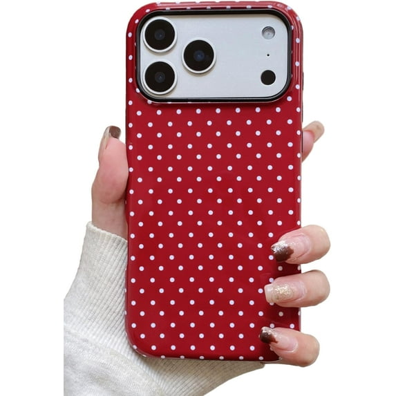 CFHADD-Compatible with iPhone 17 Pro Case Cute Aesthetic Polka Dot ...