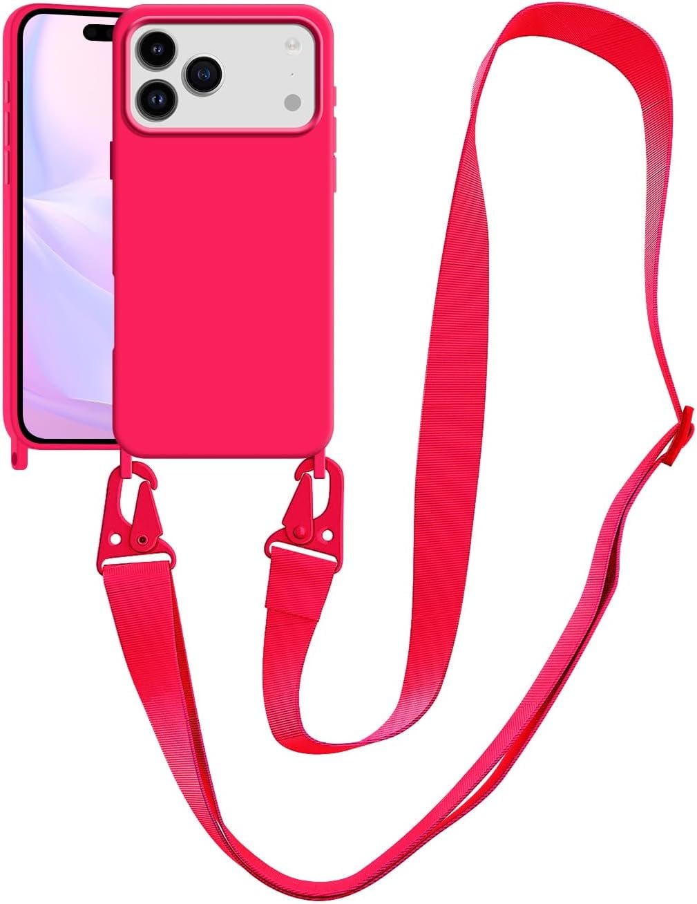CFHADD-Compatible with iPhone 17 Pro Case with Lanyard Crossbody iPhone ...