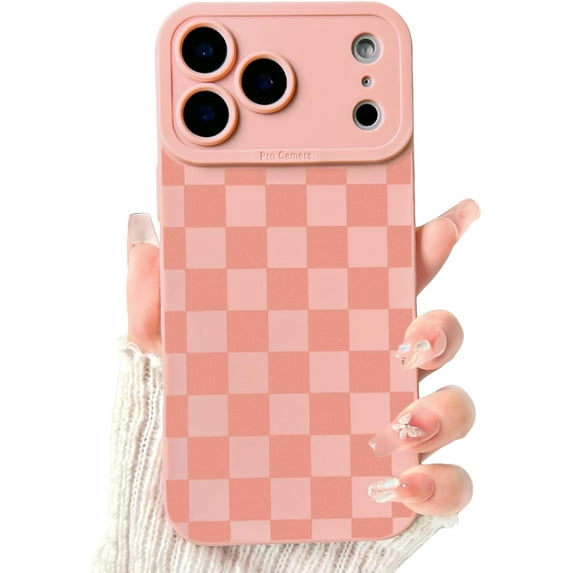CFHADD-Compatible for iPhone 17 Pro Max Case Cute Checkerboard Lattice ...