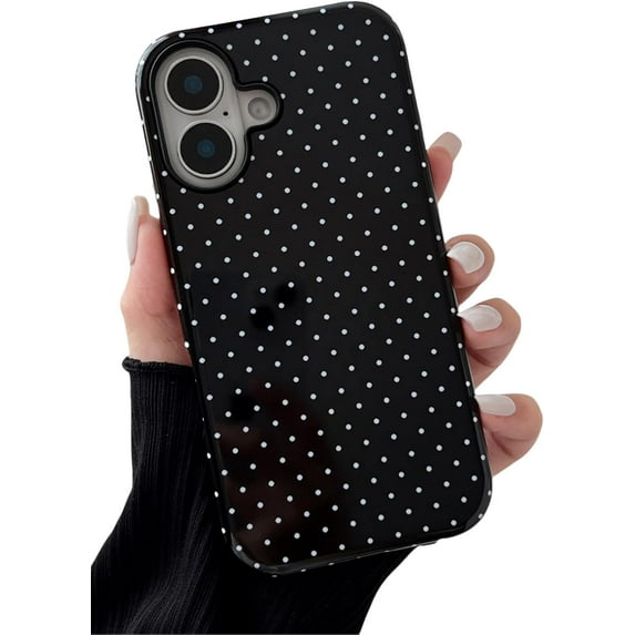 CFHADD-Compatible with iPhone 16 Case Cute Aesthetic Polka Dot Phone ...