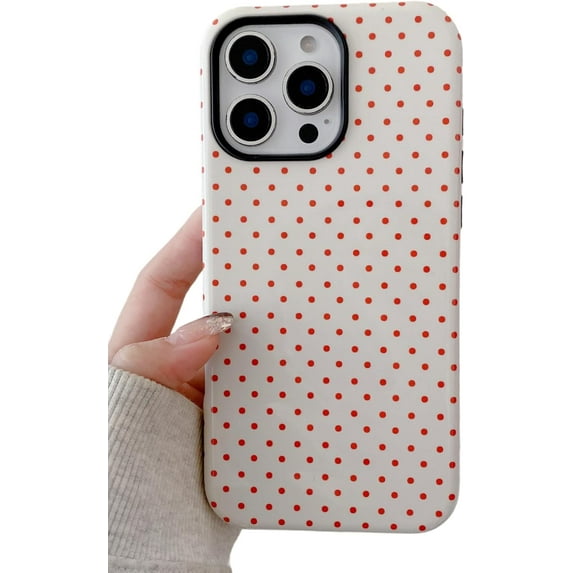 CFHADD-Compatible with iPhone 16 Pro Case Cute Aesthetic Polka Dot ...