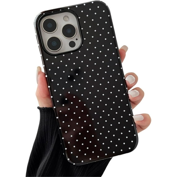 CFHADD-Compatible with iPhone 16 Pro Case Cute Aesthetic Polka Dot ...
