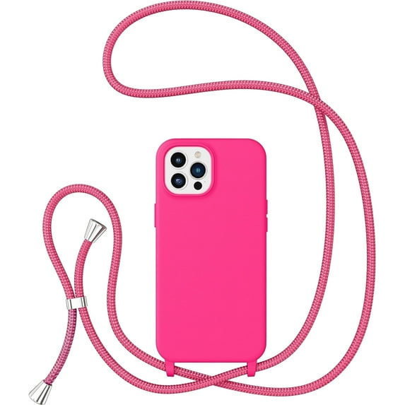 CFHADD-Crossbody Case for iPhone 15 Pro with Lanyard Strap Adjustable ...