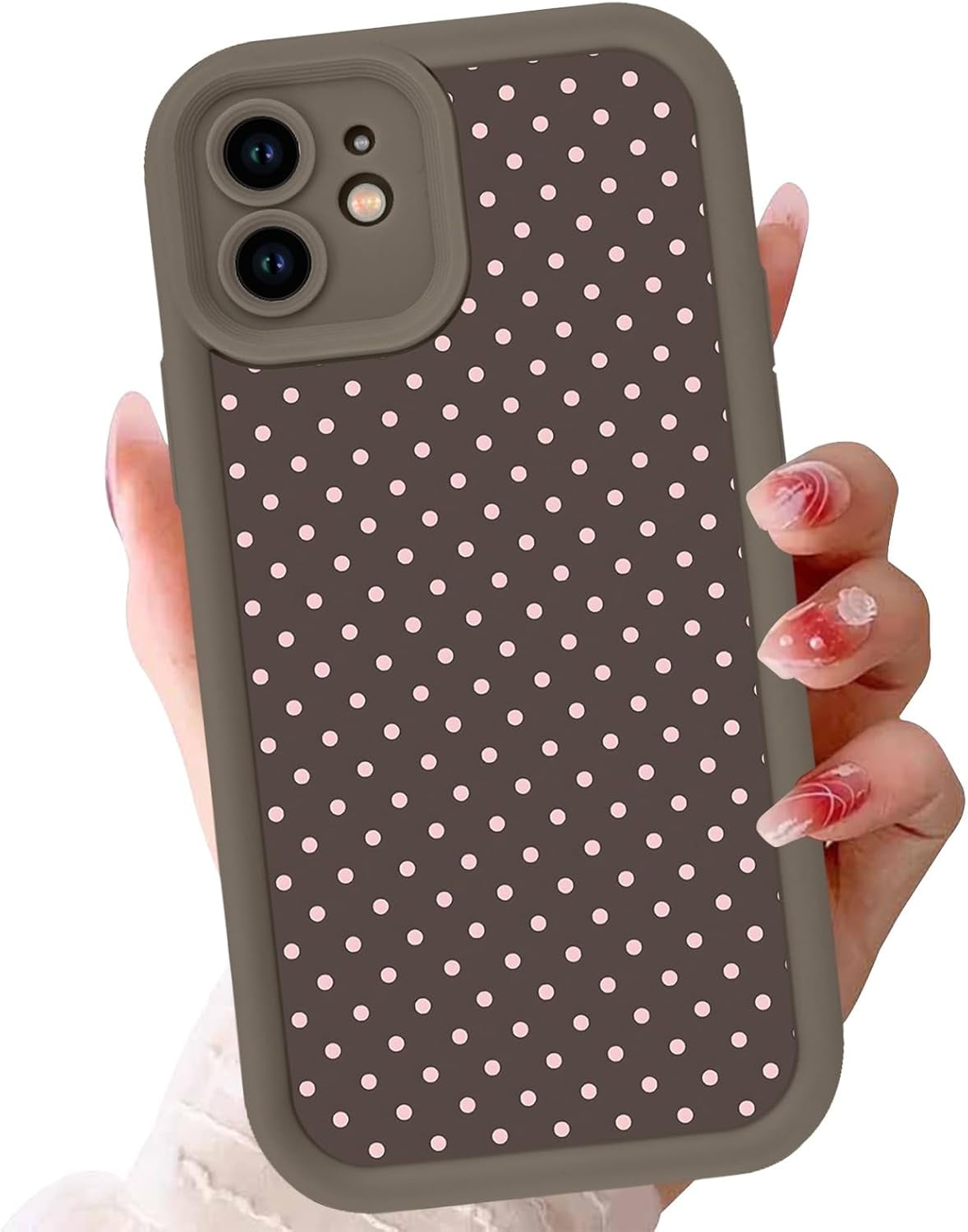 CFHADD-Cute Polka Dots Case for iPhone 11 6.1",Aesthetic Classic Pink ...
