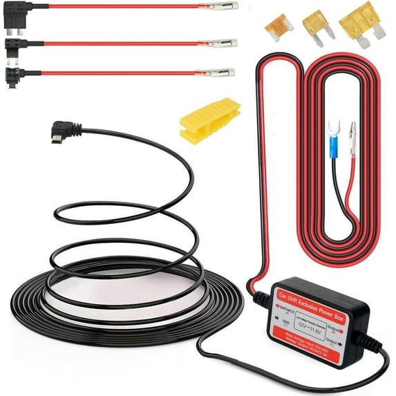 CFHADD-Dash Cam Hardwire Kit Mini USB,10ft 12V-24V to 5V Low Voltage ...