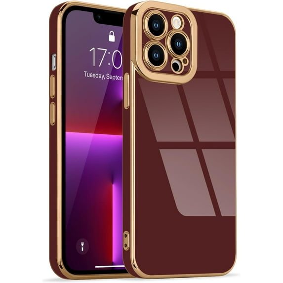 CFHADD-Designed for iPhone 13 Pro Case Cute, Luxury Plating for Women ...