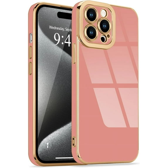 CFHADD-Designed for iPhone 15 Pro Max Case Cute, Luxury Plating for ...