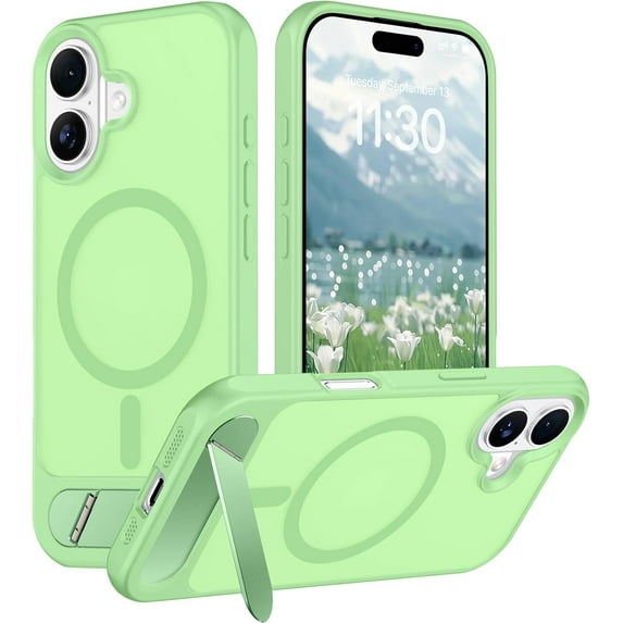 CFHADD-Designed for iPhone 17 Case, [Built-in Invisible Kickstand ...