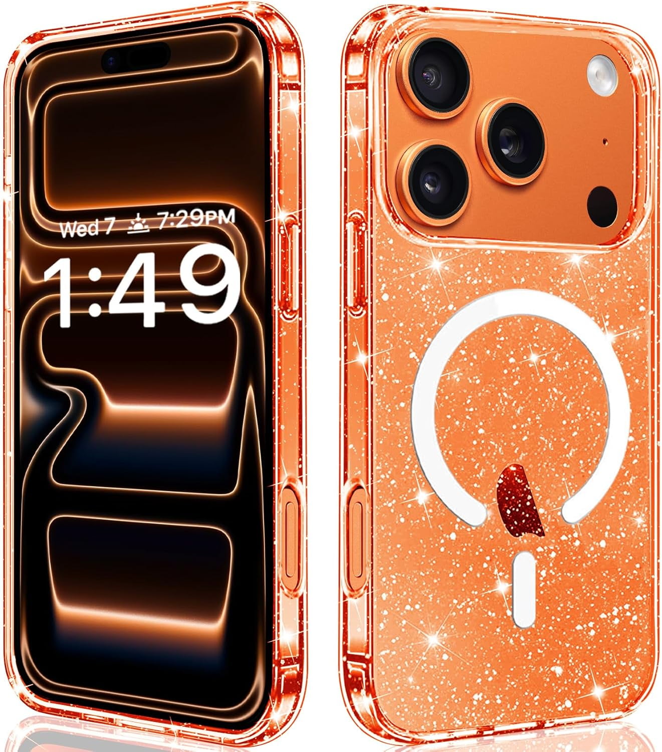 CFHADD-Designed for iPhone 17 Pro Max Case Glitter Magnetic, Compatible ...