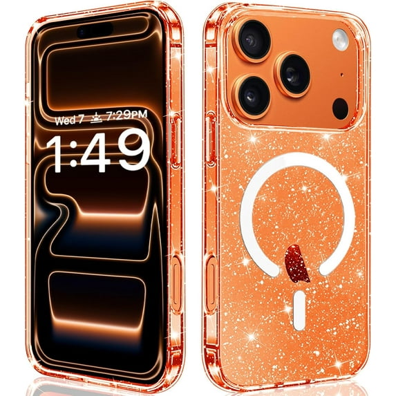 CFHADD-Designed for iPhone 17 Pro Max Case Glitter Magnetic, Compatible ...