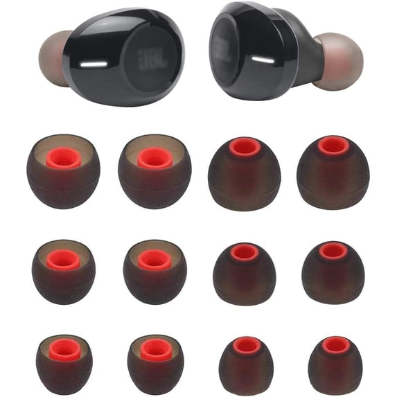 CFHADD-Ear Tips Compatible with JBL Tune 125TWS Headphones, 6 Pairs S M ...