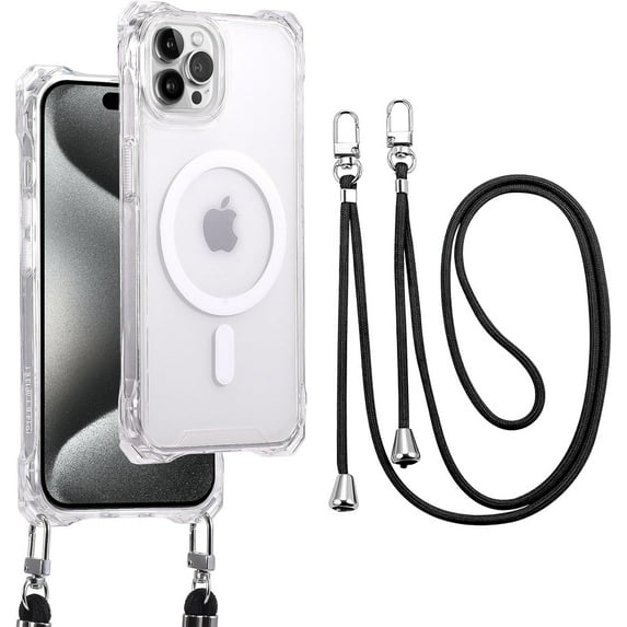 CFHADD-Magnetic Case for iPhone 15 Pro Max Case, Clear Strong Magnetic ...