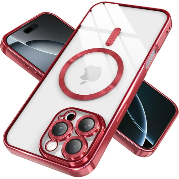 CFHADD-Magnetic Clear Case for iPhone 14 Plus with Full Camera Lens ...