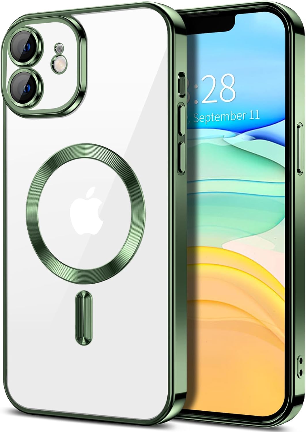 CFHADD-Magnetic Clear for iPhone 11 Case with Camera Lens Protector ...