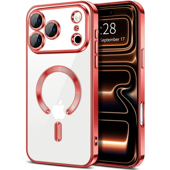 CFHADD-Magnetic Clear for iPhone 17 Pro Case with Camera Lens Protector ...
