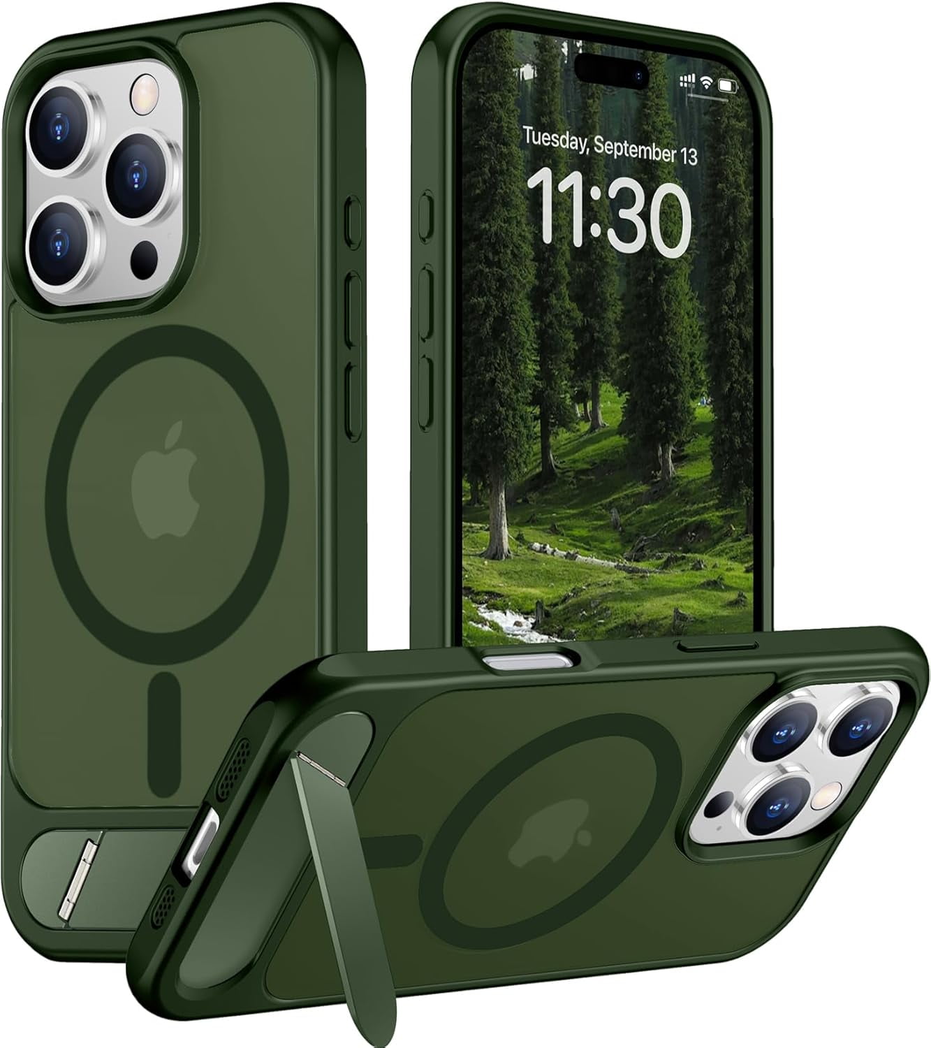 CFHADD-Magnetic Compatible with iPhone 16 Pro Case, [Built-in Invisible ...