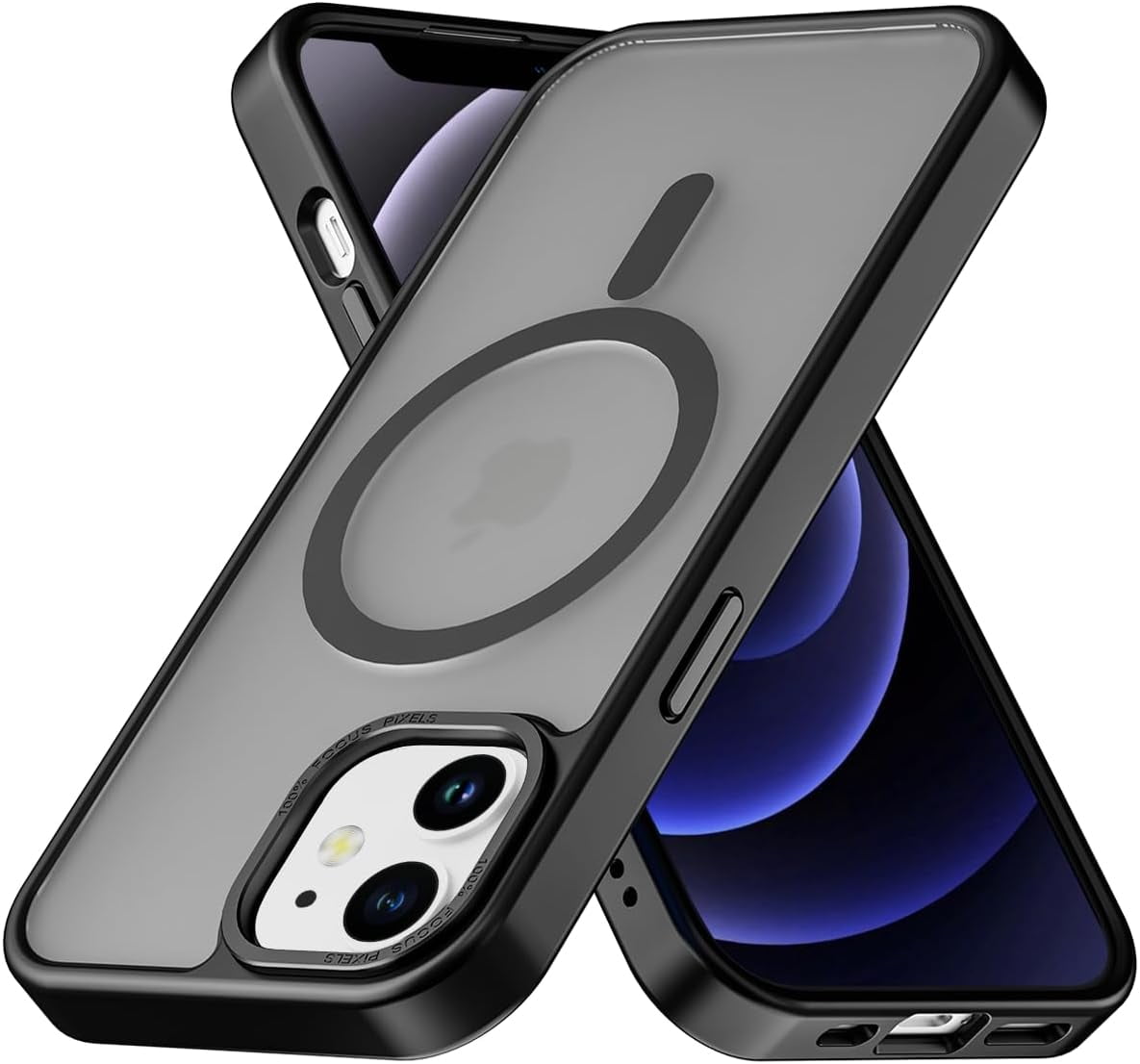 CFHADD-Magnetic for iPhone 12 Mini Case [Metal Camera Frame&Buttons ...