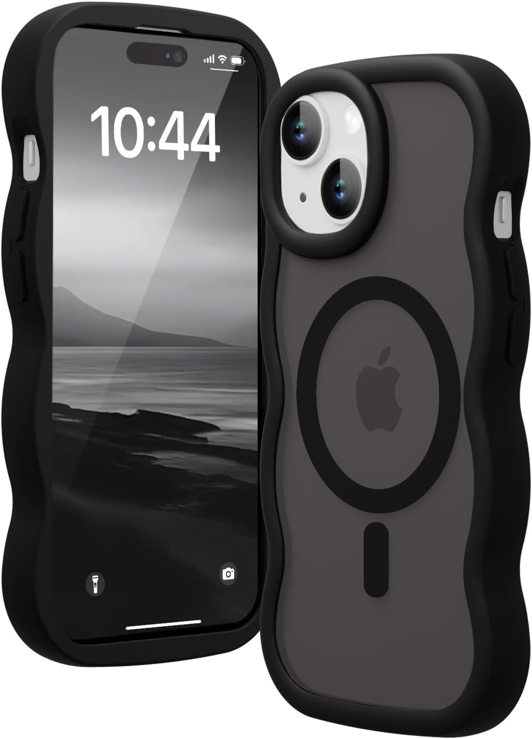 CFHADD-Magnetic for iPhone 15 Case, Compatible with Magsafe Wavy Frame ...