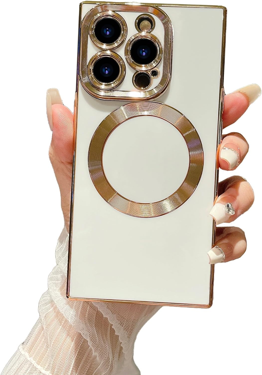 CFHADD-Magnetic for iPhone 15 Pro Case, (Compatible with MagSafe) (Full ...