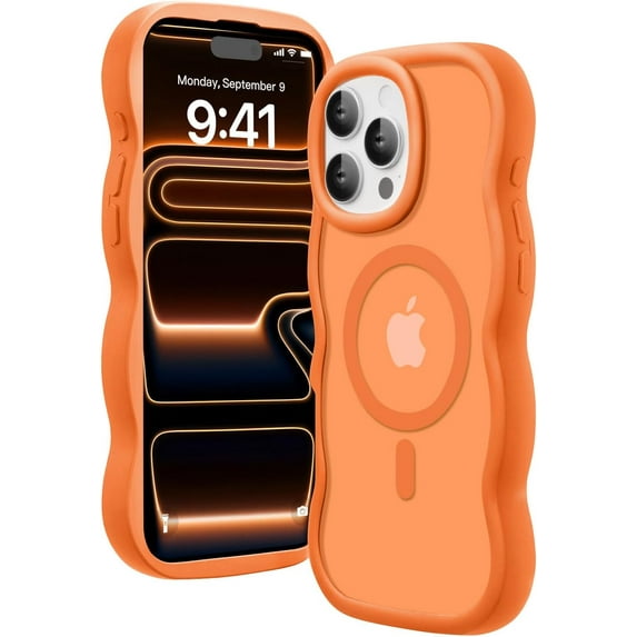 CFHADD-Magnetic for iPhone 15 Pro Case, Compatible with Magsafe Wavy ...