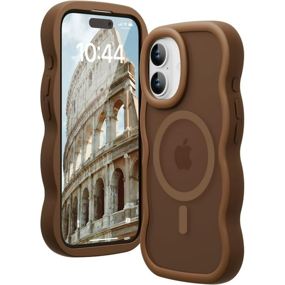 CFHADD-Magnetic for iPhone 16 Case, Compatible with Magsafe Wavy Frame ...