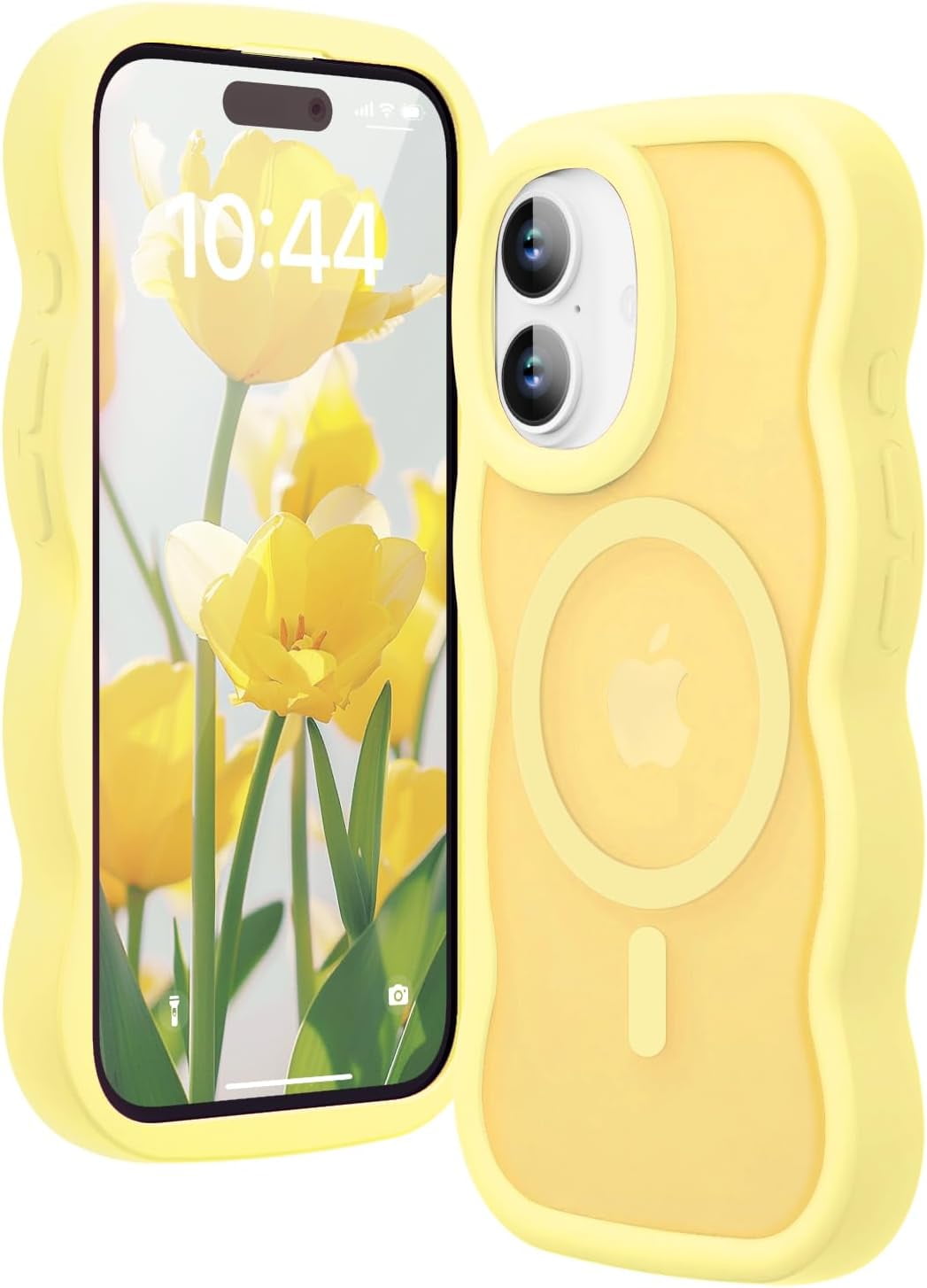 CFHADD-Magnetic for iPhone 16 Case, Compatible with Magsafe Wavy Frame ...