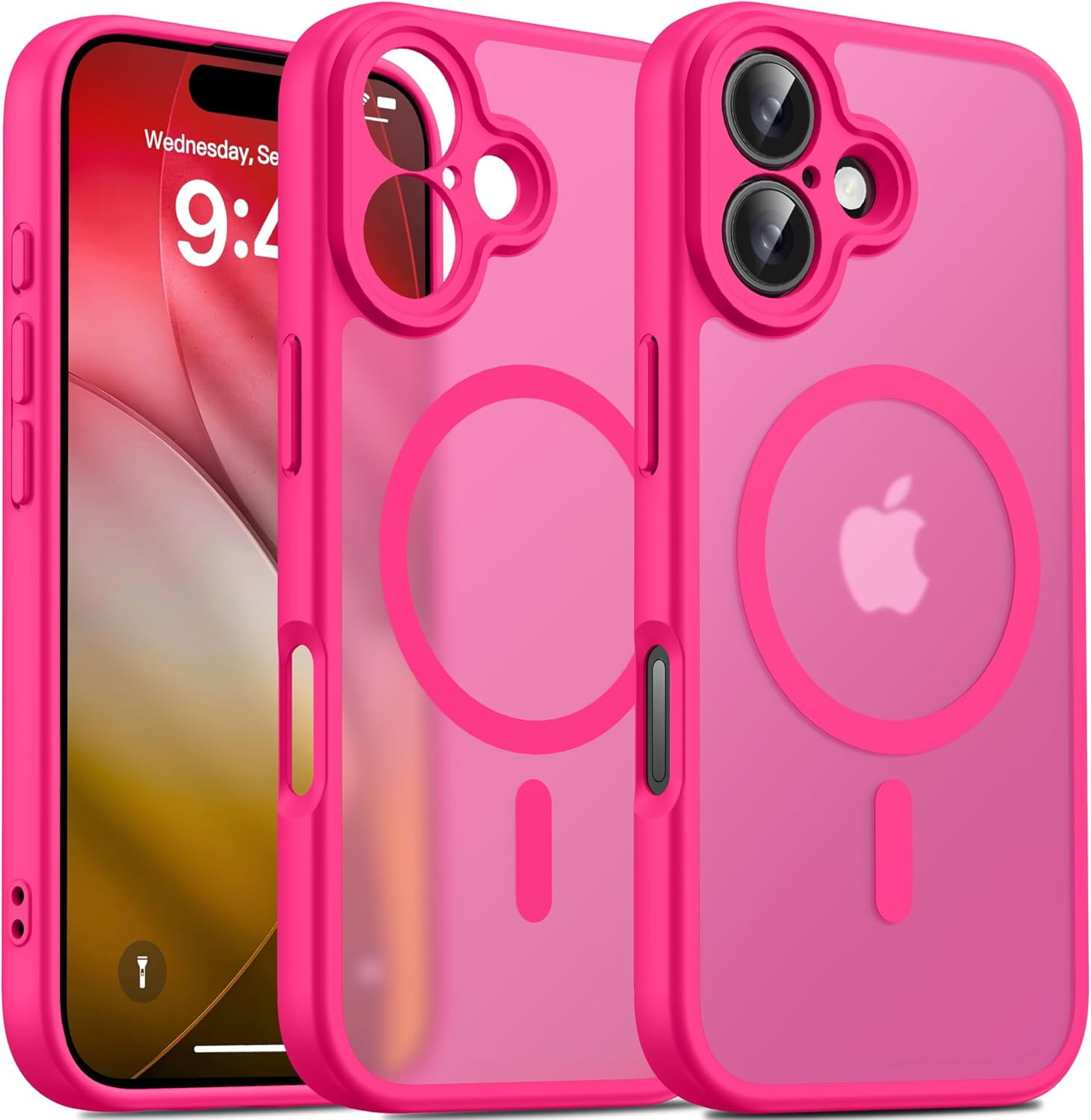 CFHADD-Magnetic for iPhone 17 Case Matte,Upgraded Full Camera ...