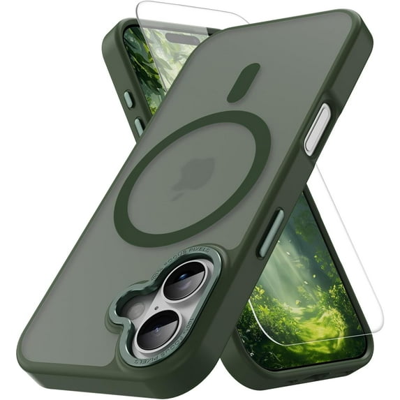 CFHADD-Magnetic for iPhone 17 Case [Metal Camera Frame&Buttons] [Mil ...