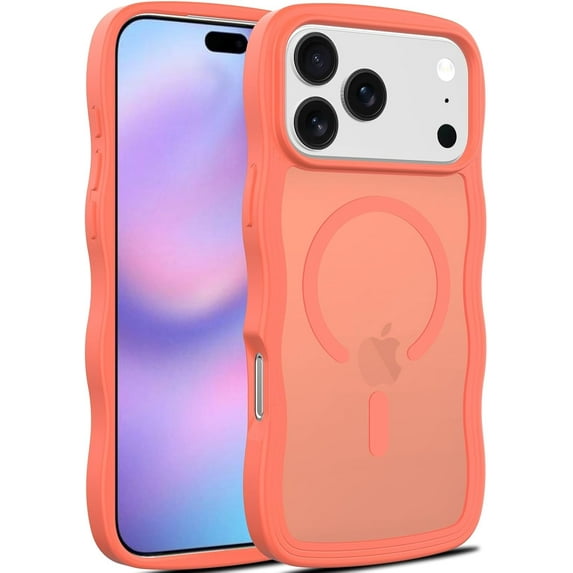 CFHADD-Magnetic for iPhone 17 Pro Case, (Compatible with Magsafe) Curly ...