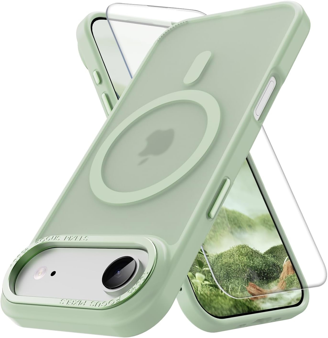 CFHADD-Magnetic for iPhone Air Case [Metal Camera Frame&Buttons] [Mil ...