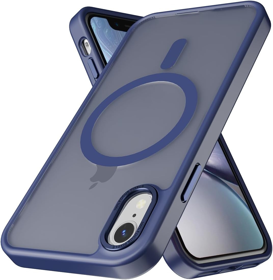 CFHADD-Magnetic for iPhone XR Case [Metal Camera Frame&Buttons] [Mil ...