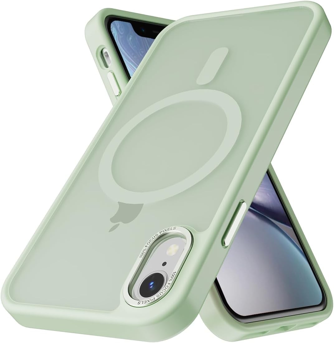 CFHADD-Magnetic for iPhone XR Case [Metal Camera Frame&Buttons] [Mil ...