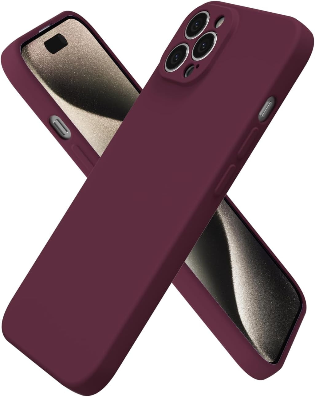 CFHADD-Oakxco for iPhone 15 Pro Max Case Silicone, Ultra Slim Thin ...