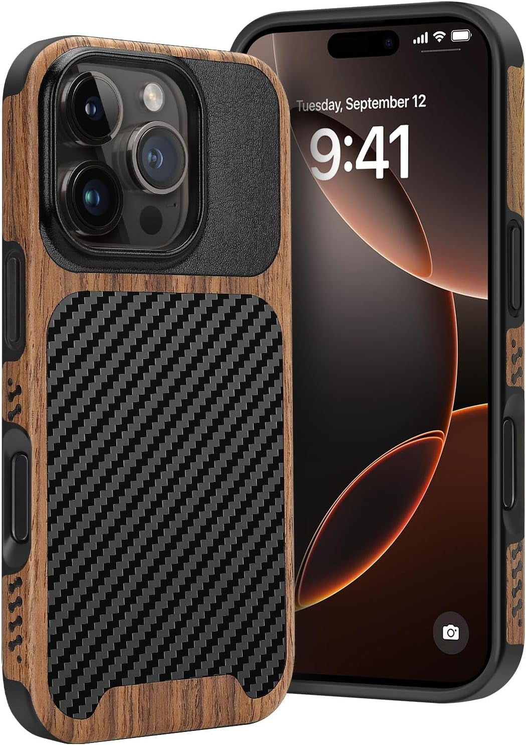 CFHADD-Rugged Case Compatible with iPhone 16 Pro Max Case, (Natural ...