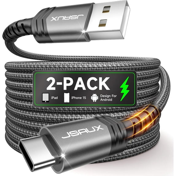 CFHADD-USB C Cable [2-Pack 6.6ft], USB A to USB Cord Fast Charging for ...