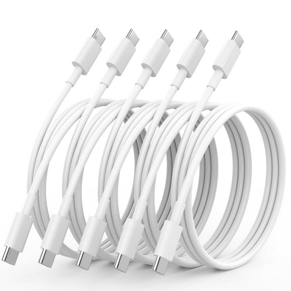 CFHADD-USB C Cable, 5Pack 6FT USB C to USB C Cable 60W(3A) Type C Fast ...