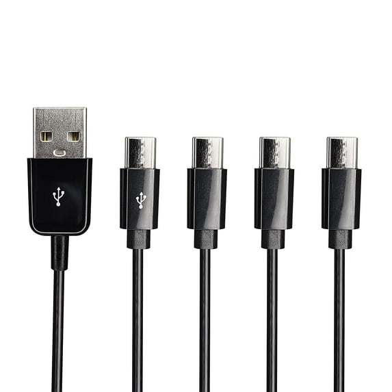 CFHADD-USB Type C Splitter Charging Cable,1ft 4 in 1 Multi Charging ...
