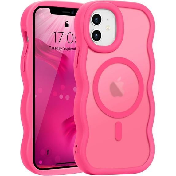 CFHADD-for iPhone 12/12 Pro Case, Curly Wavy Frame Translucent Clear ...