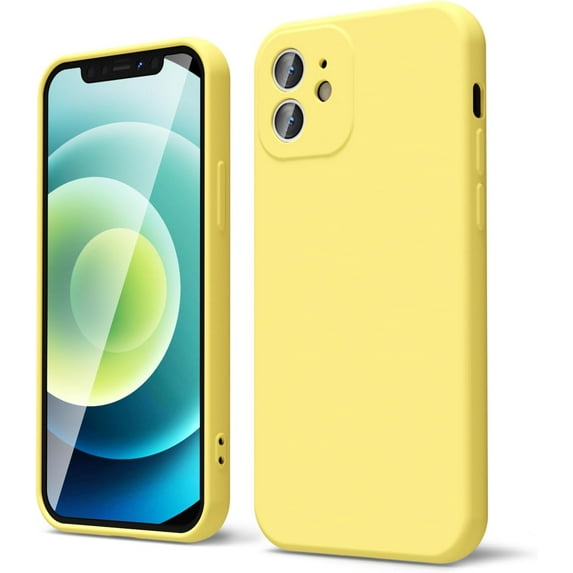 CFHADD-for iPhone 12 Case Liquid Silicone, Soft Rubber Gel Elegant ...