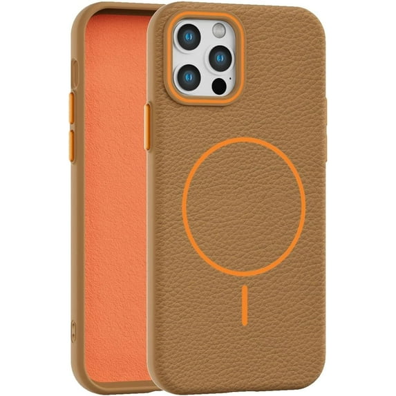 CFHADD-for iPhone 12 Pro Case Brown, [Compatible with Magsafe], Soft ...
