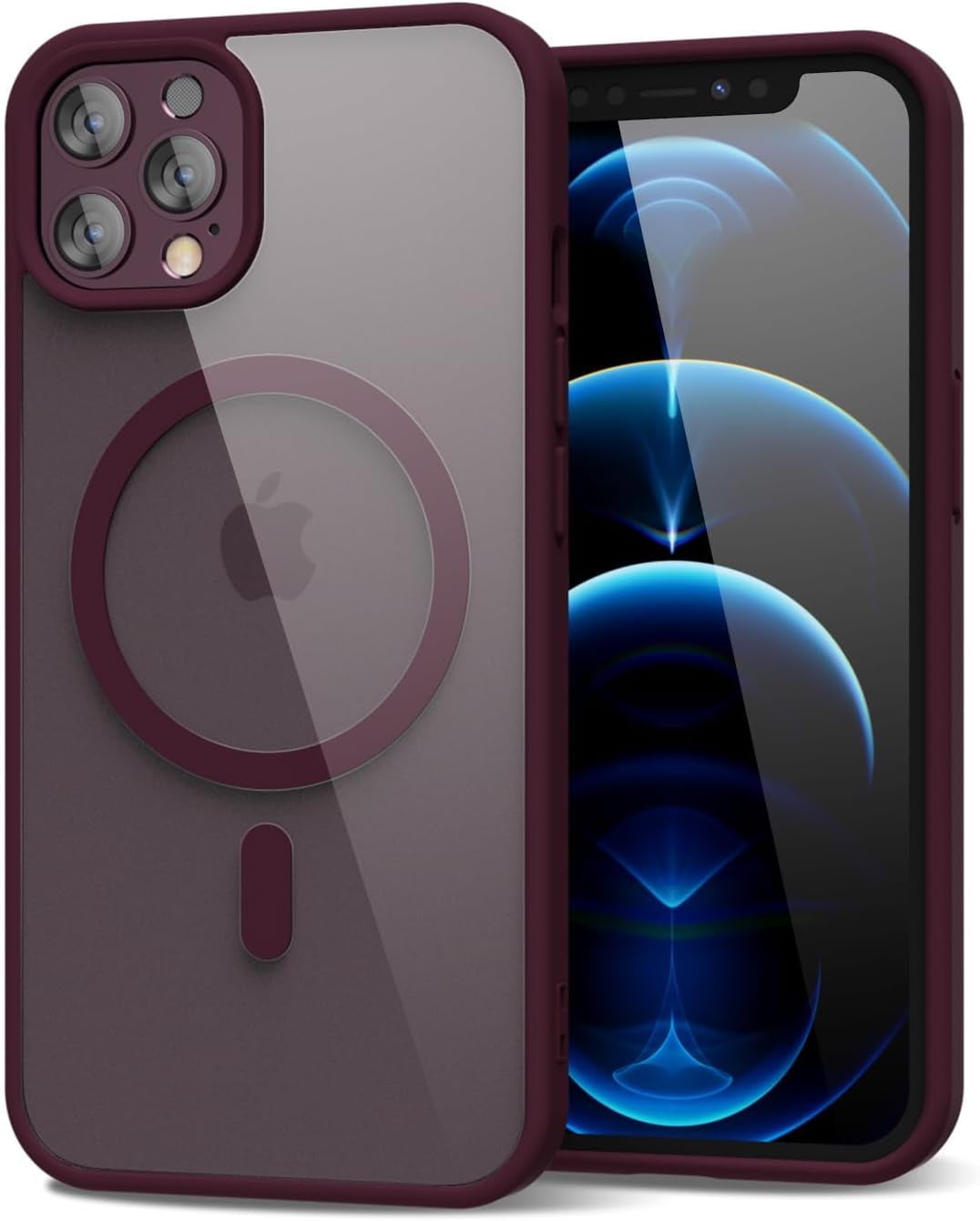 CFHADD-for iPhone 12 Pro Max Case Clear Magnetic Compatible with ...