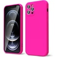 CFHADD-for iPhone 12 Pro Max Case Liquid Silicone, Neon Bright Solid ...